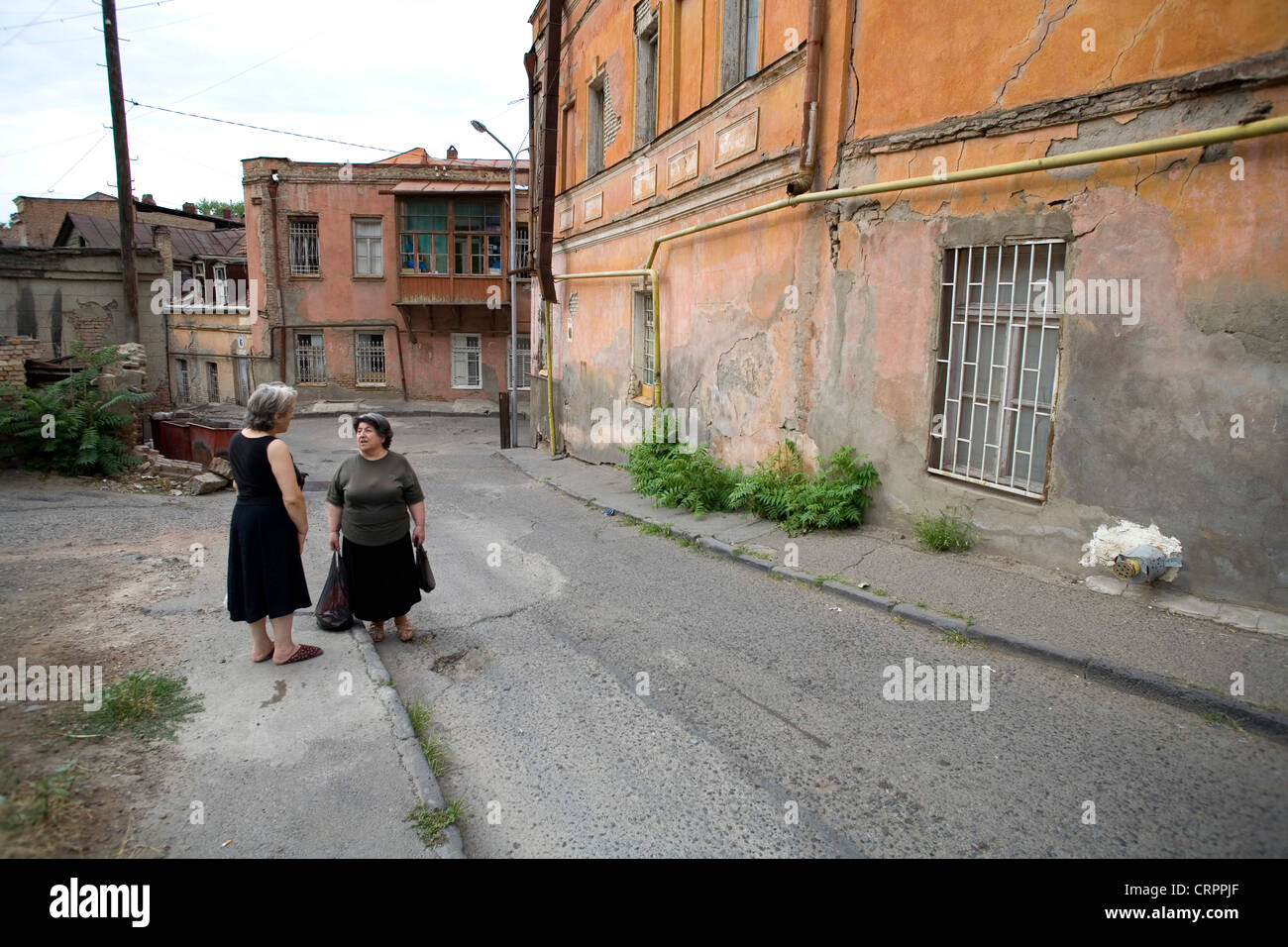 Two women in an Old Town street, Tbilisi, Georgia Stock Photo - Alamy
