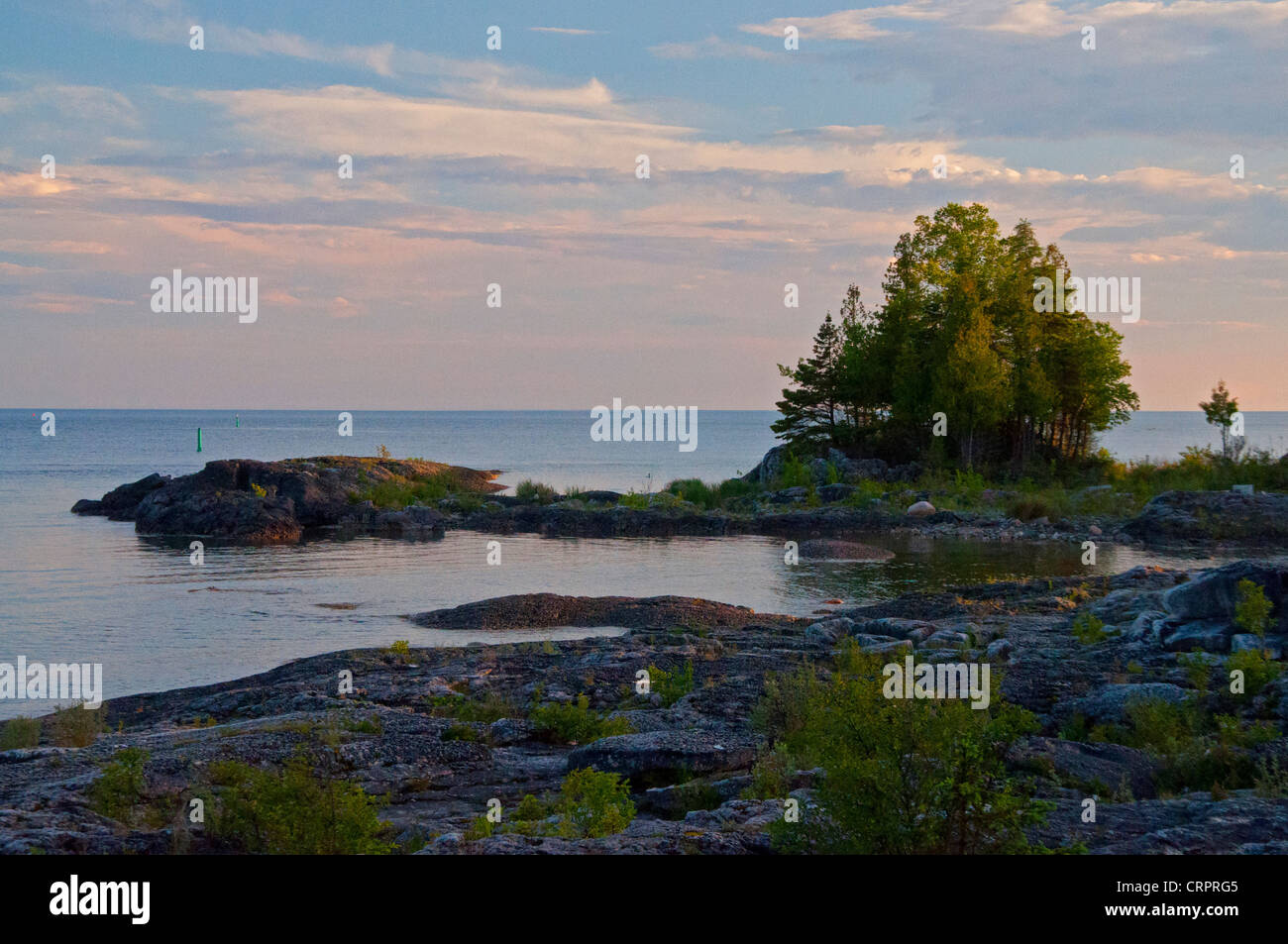 A view of Lake Huron from Manitoulin Island Stock Photo - Alamy