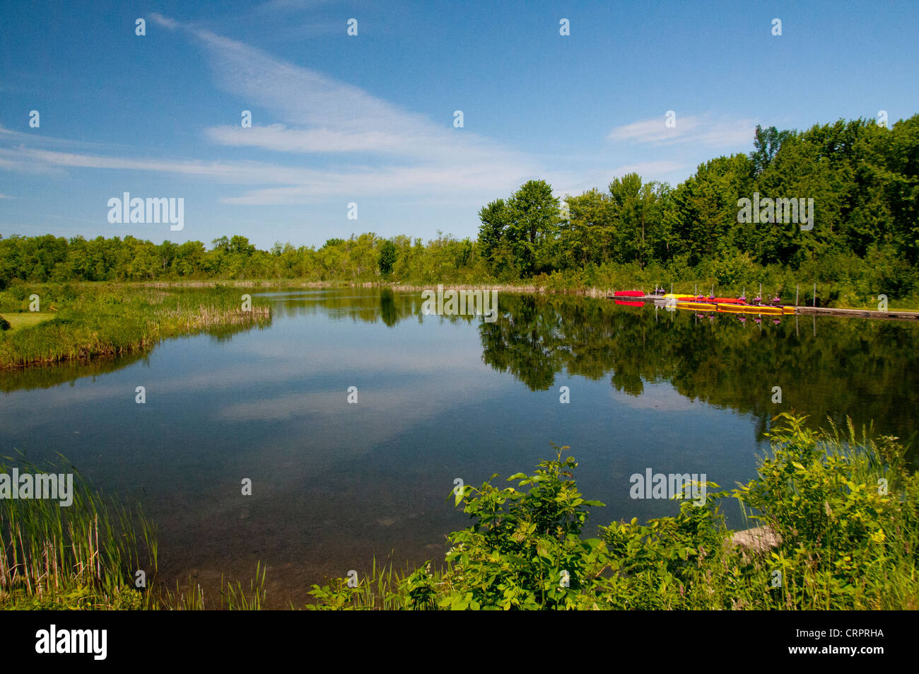 The Kagawong River just before Bridal Veil Falls on Manitoulin Island ...