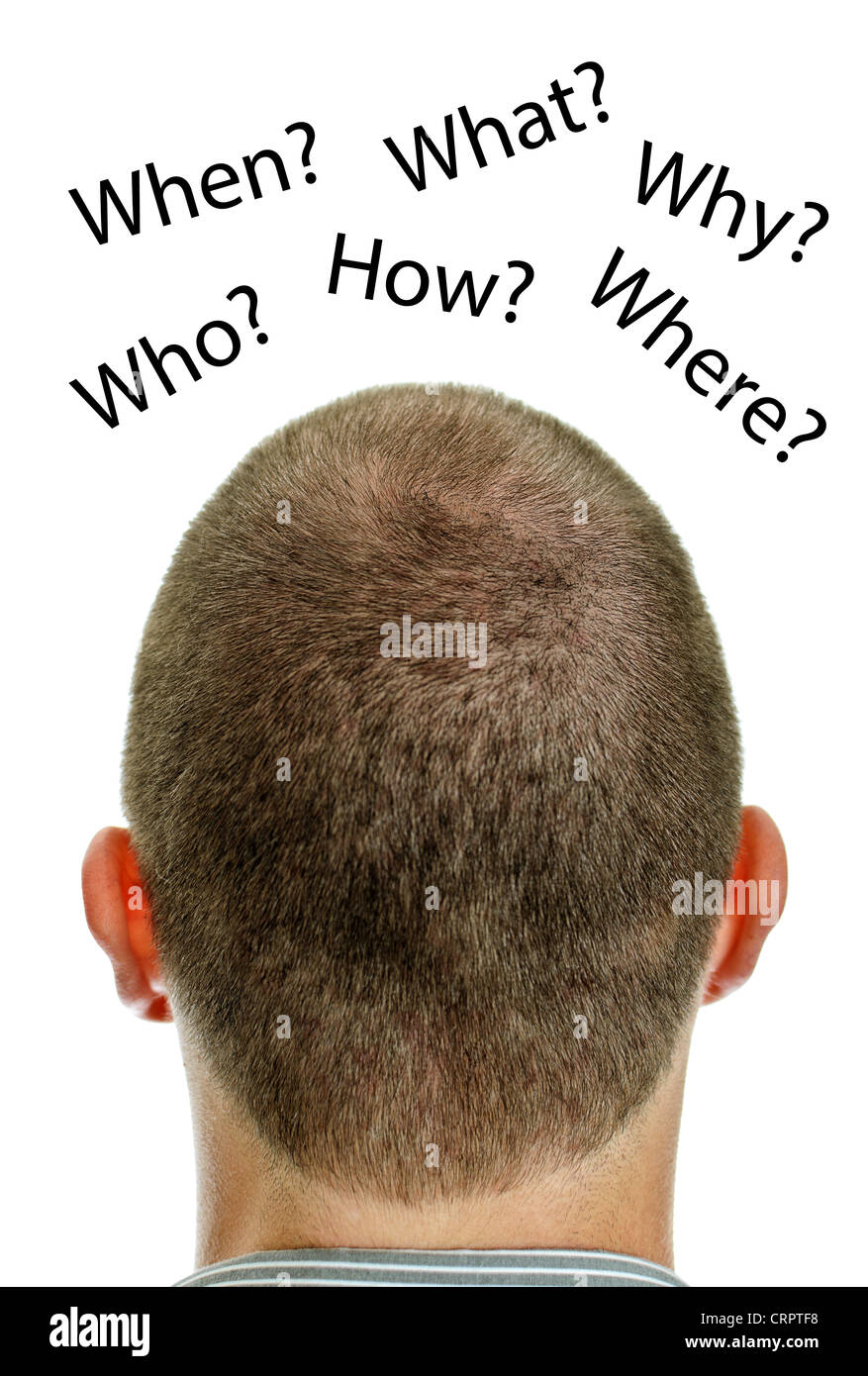 Question mark man head symbol hi-res stock photography and images - Alamy