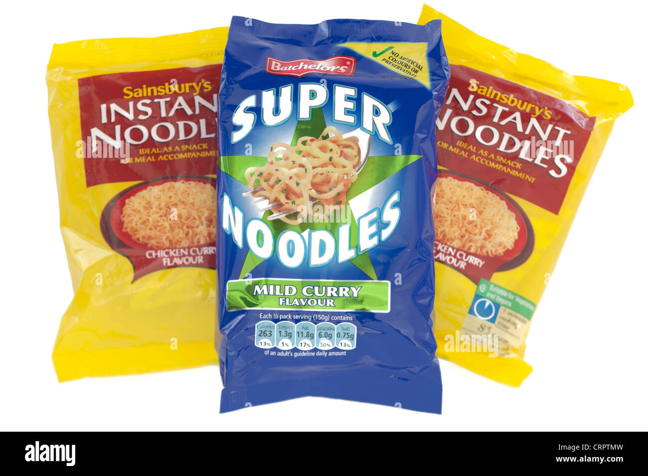 Chicken flavour instant noodles hi-res stock photography and images - Alamy