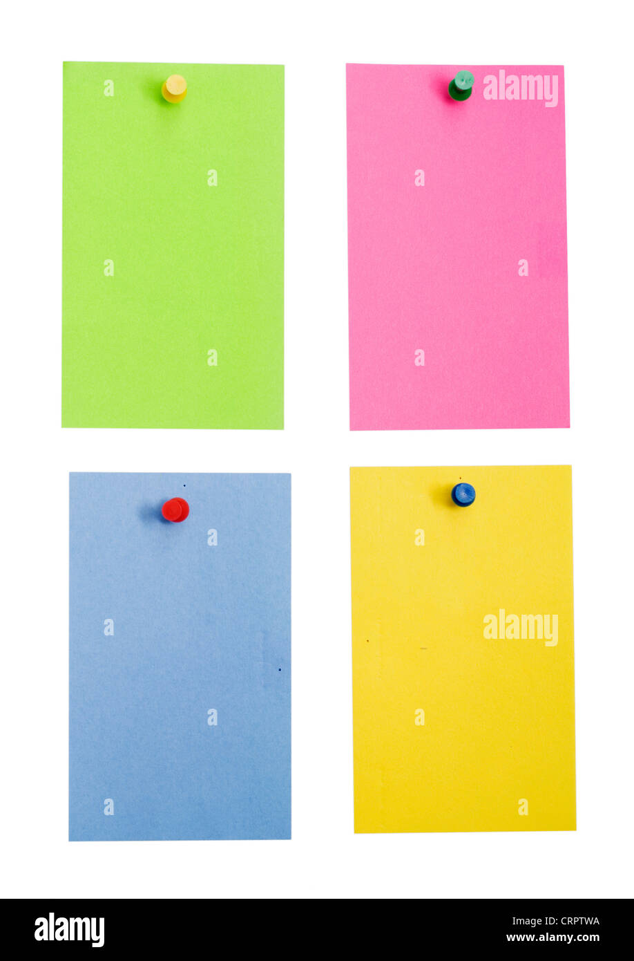 empty notes isolated over white Stock Photo - Alamy