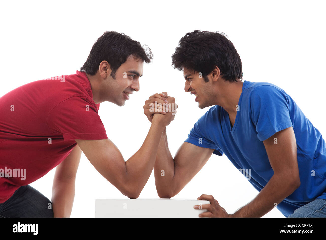 Two young man competing in hi-res stock photography and images - Alamy