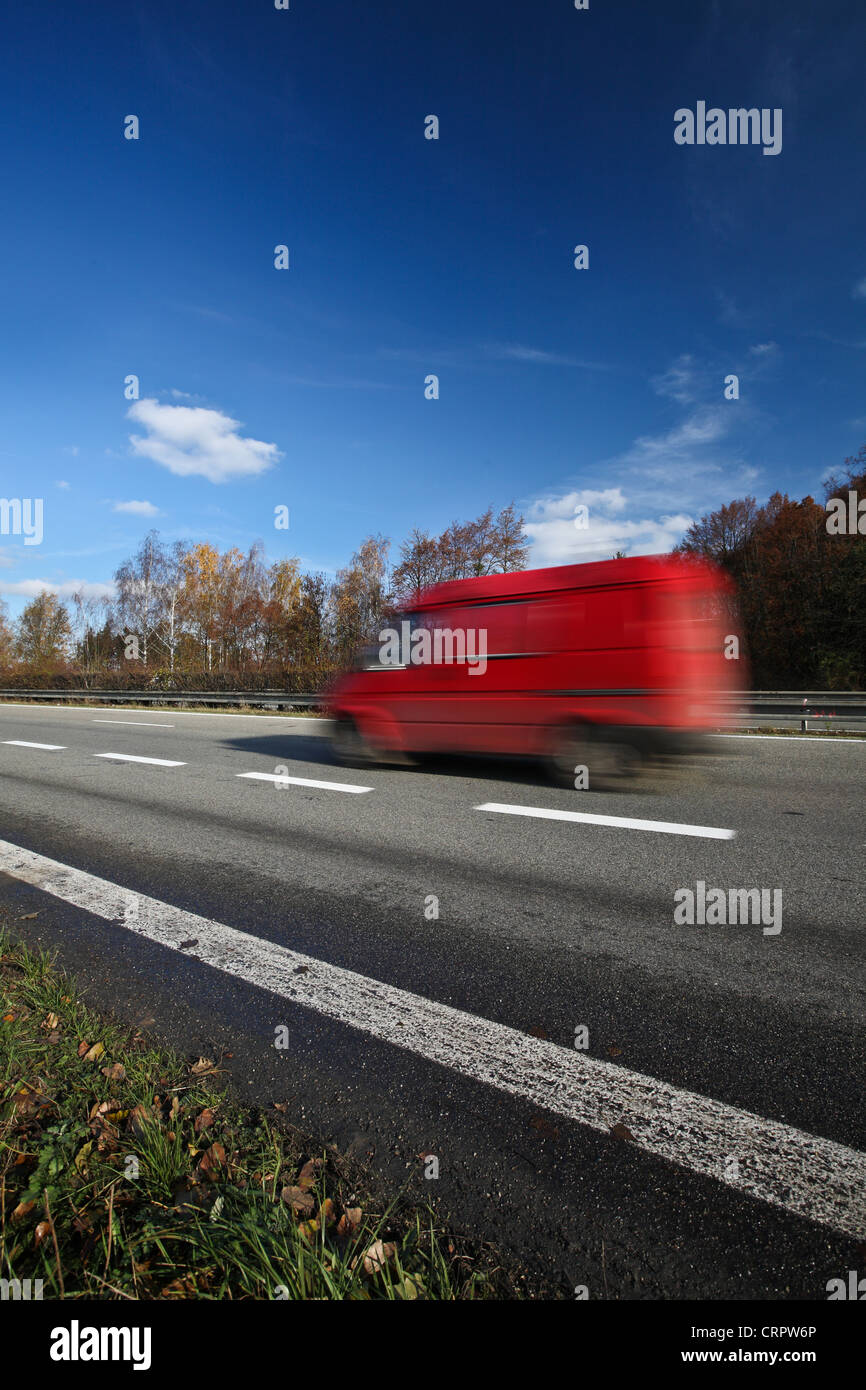 Delivery van speeding hi-res stock photography and images - Alamy