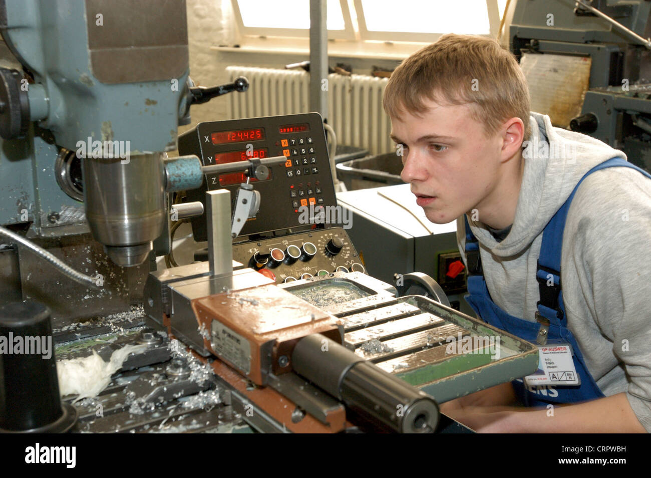 Training in mechatronics at Siemens Stock Photo - Alamy