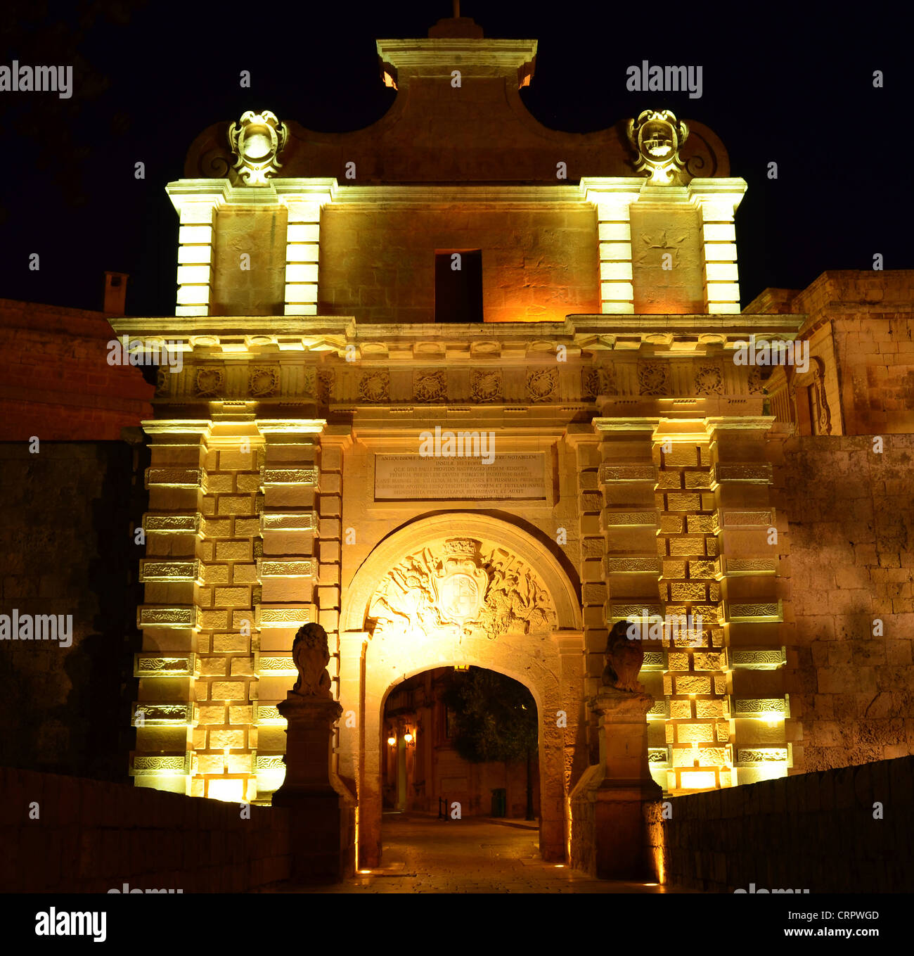 Main Gate to the medieval city of Mdina - Malta Stock Photo - Alamy