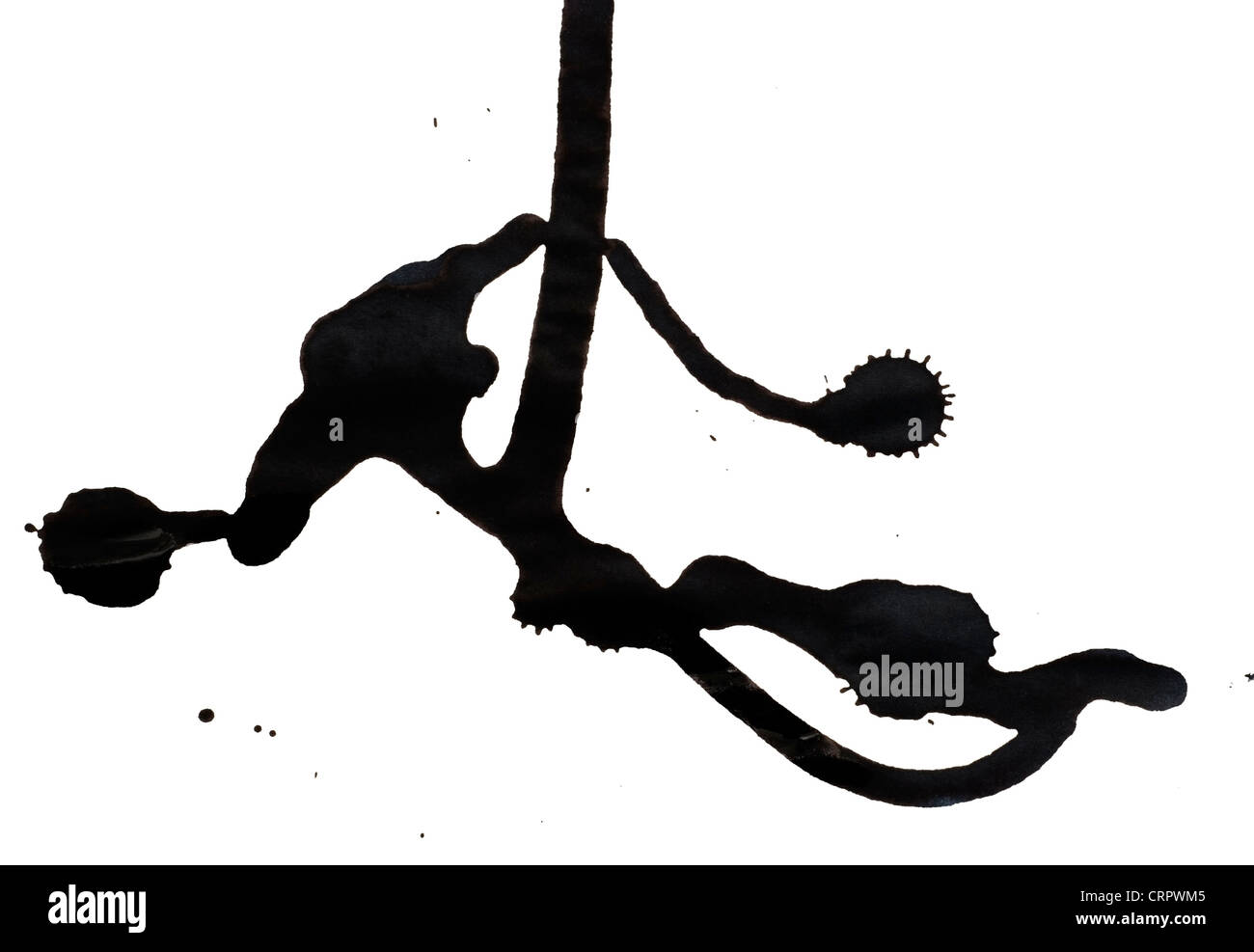 liquid ink isolated on white background Stock Photo - Alamy