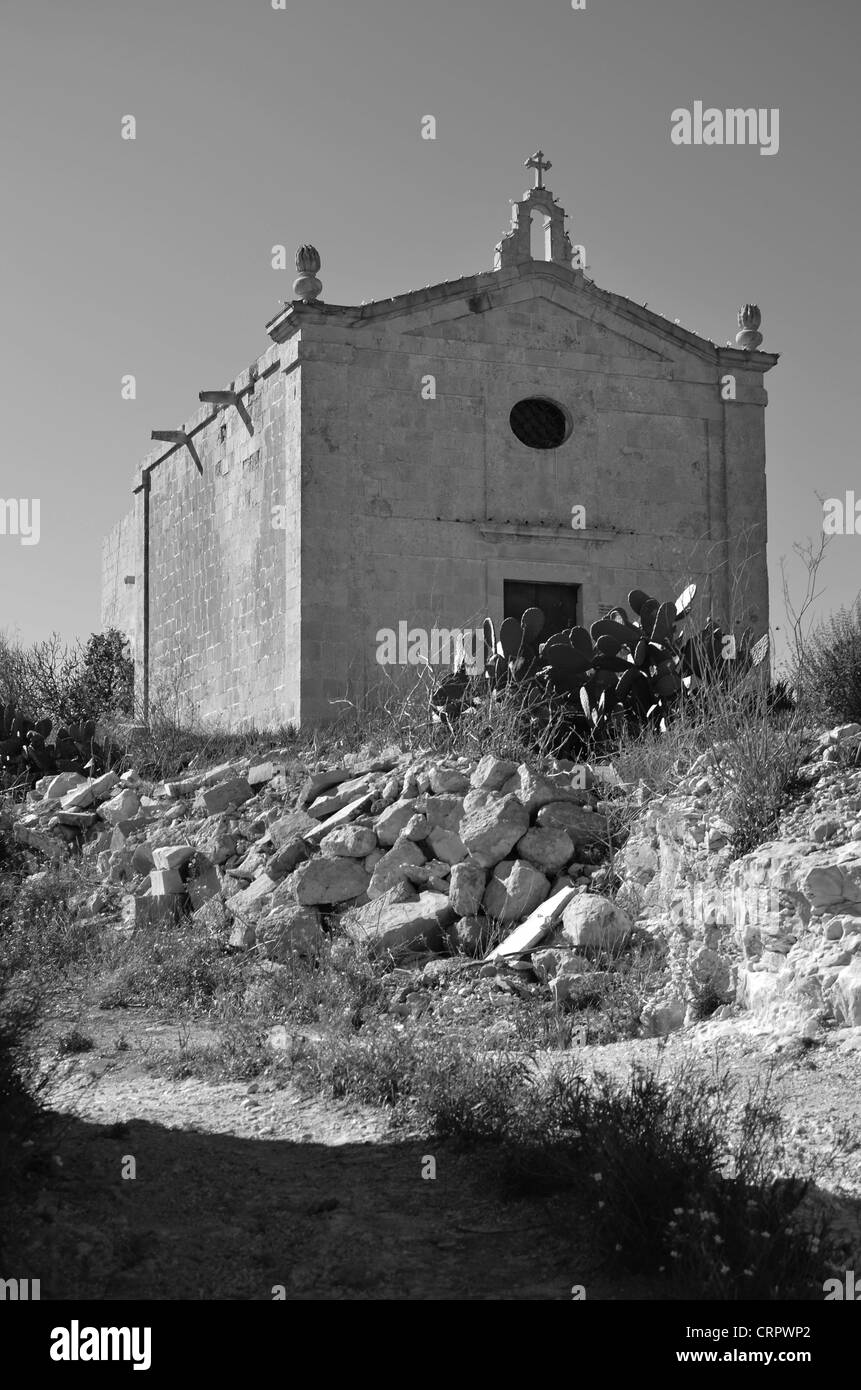 Chapel in the valley Black and White Stock Photos & Images - Alamy