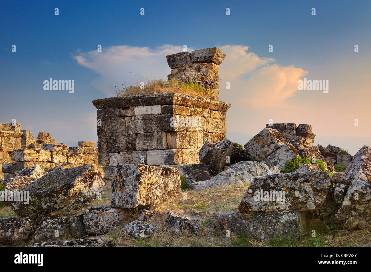 Hierapolis - Turkey, ancient city, the church with pillars (6th century ...