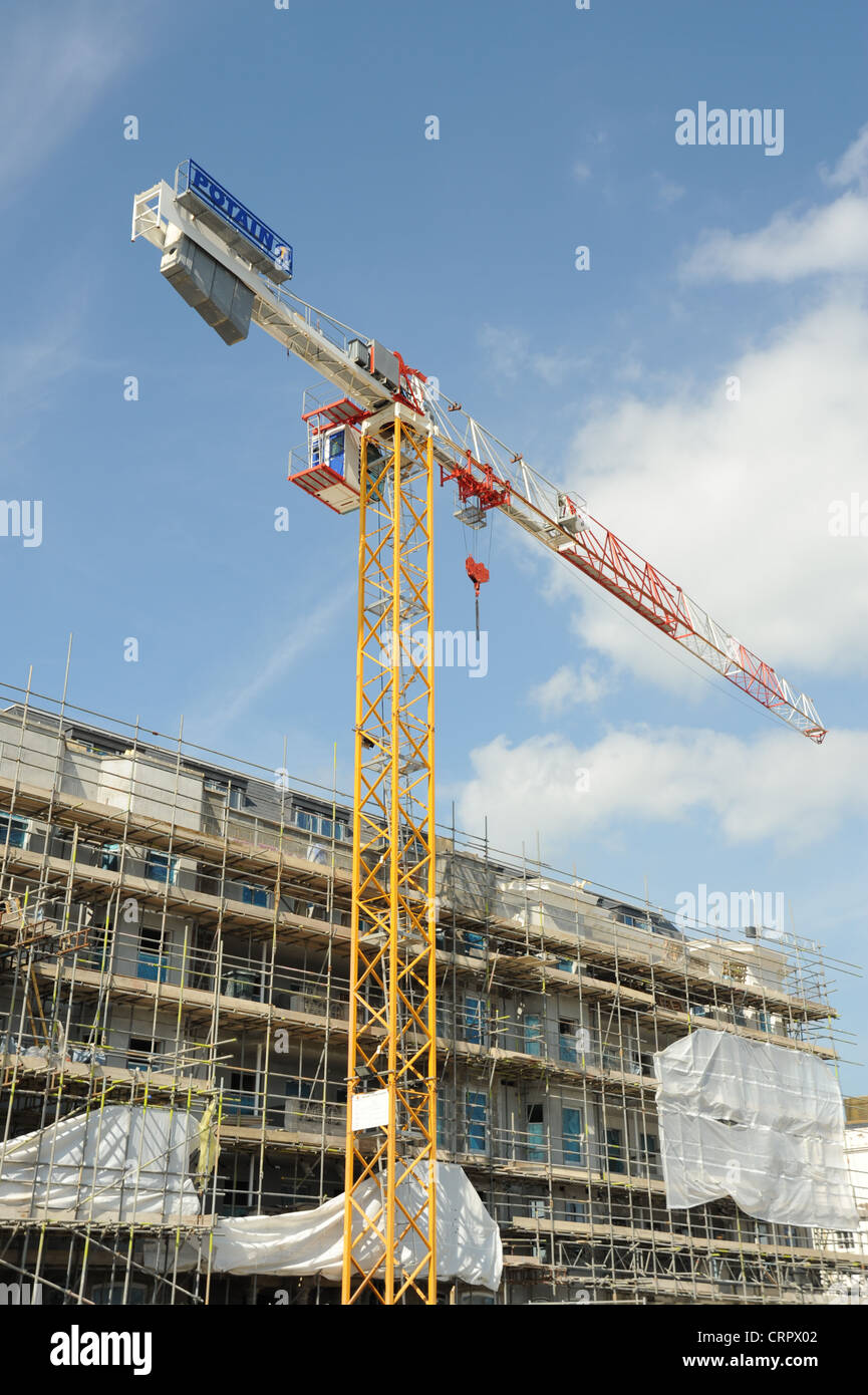 Crane on a construction site Stock Photo - Alamy