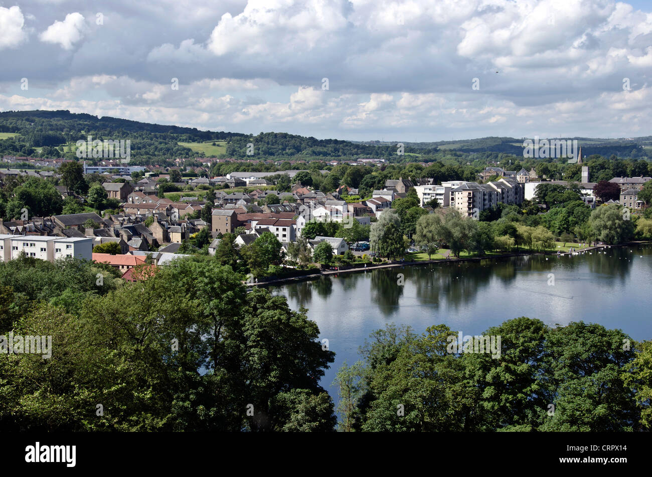 Linlithgow from the Palace, West Lothian, Scotland Stock Photo - Alamy