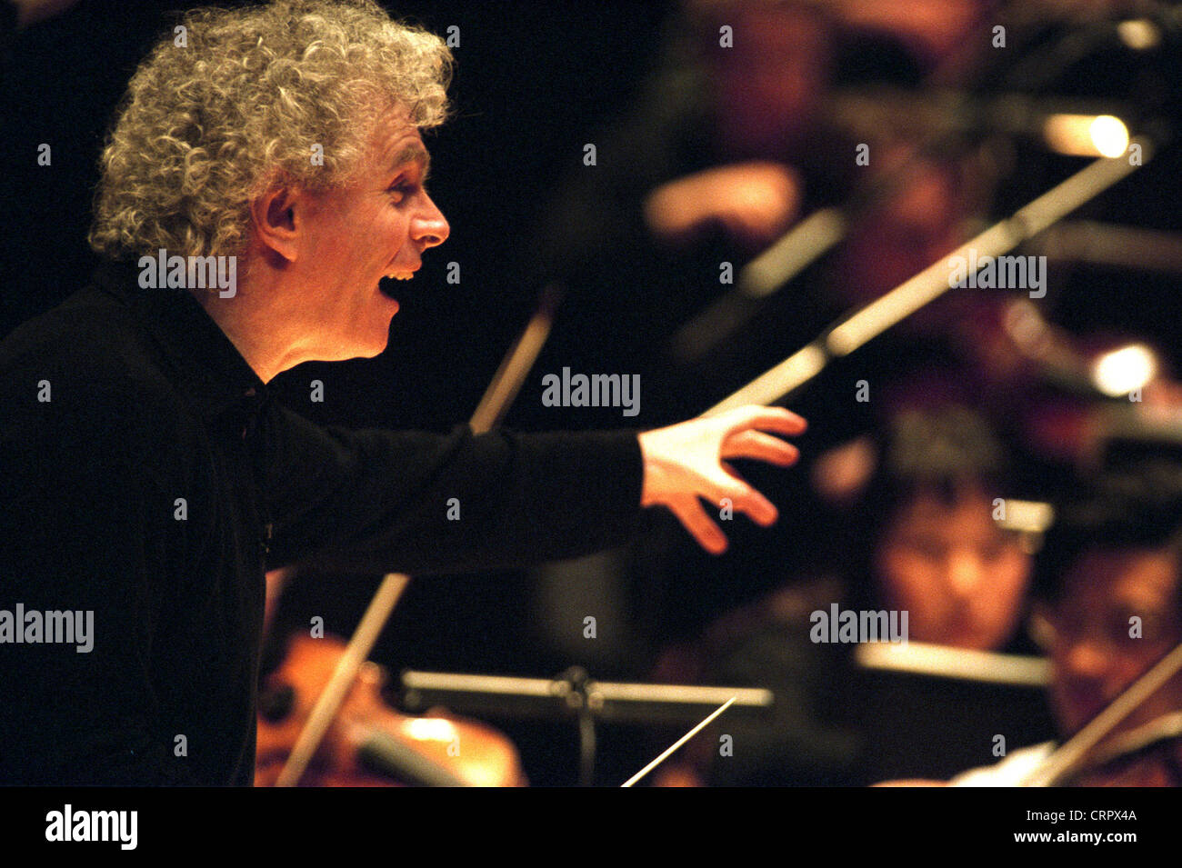 Sir Simon Rattle, conductor Stock Photo - Alamy