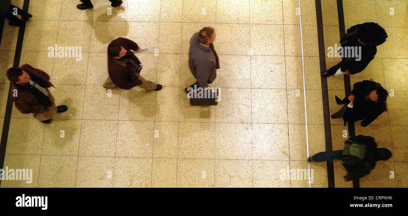 People seen in the movement from above Stock Photo - Alamy