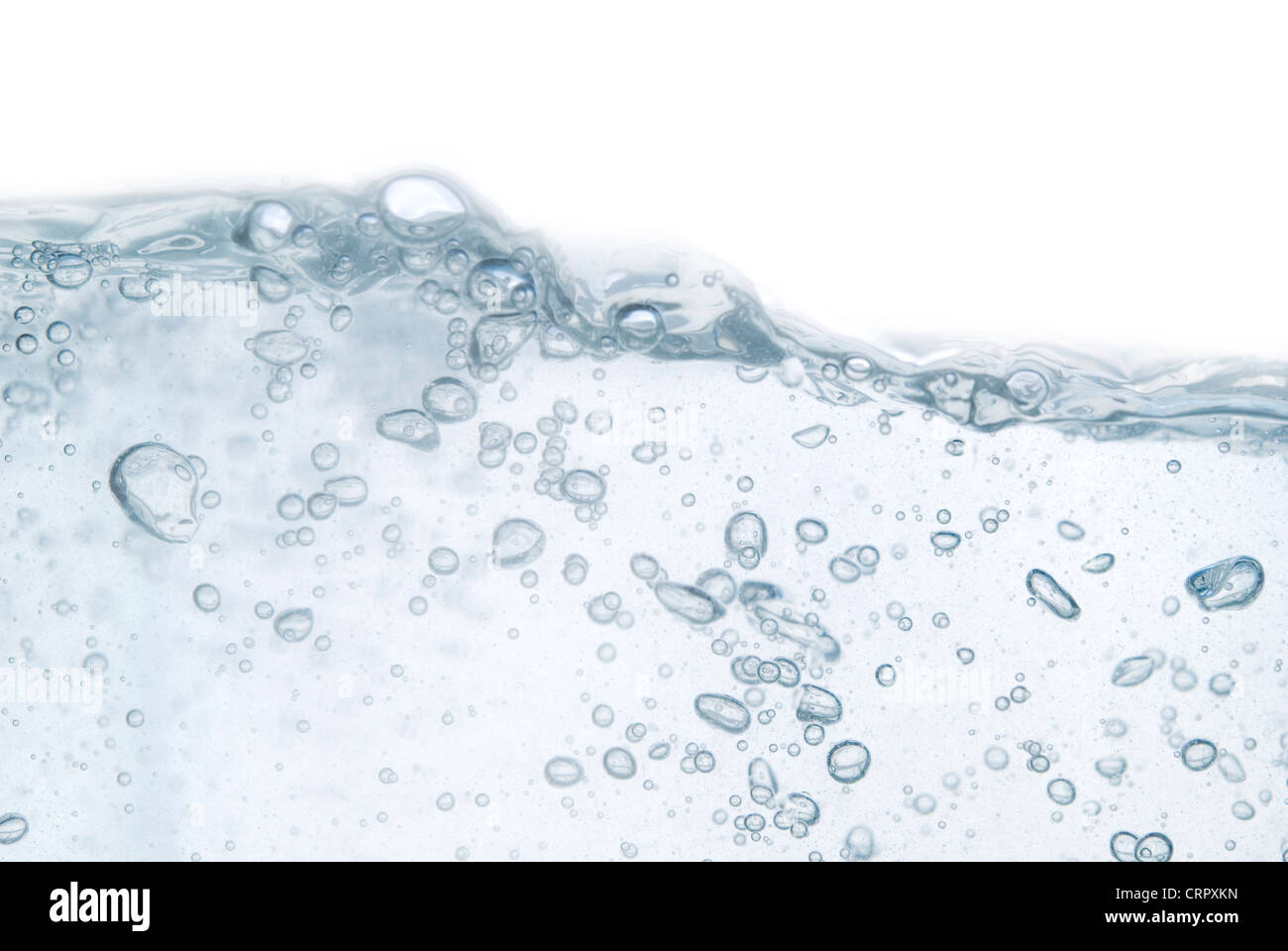 wave with bubbles over white background Stock Photo - Alamy