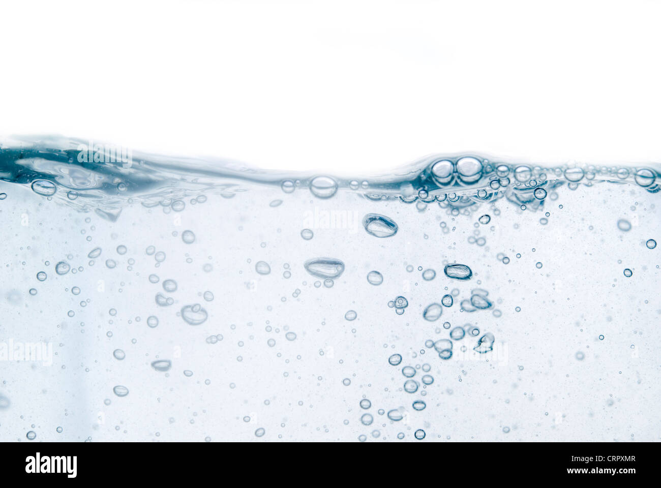 wave with bubbles over white background Stock Photo - Alamy