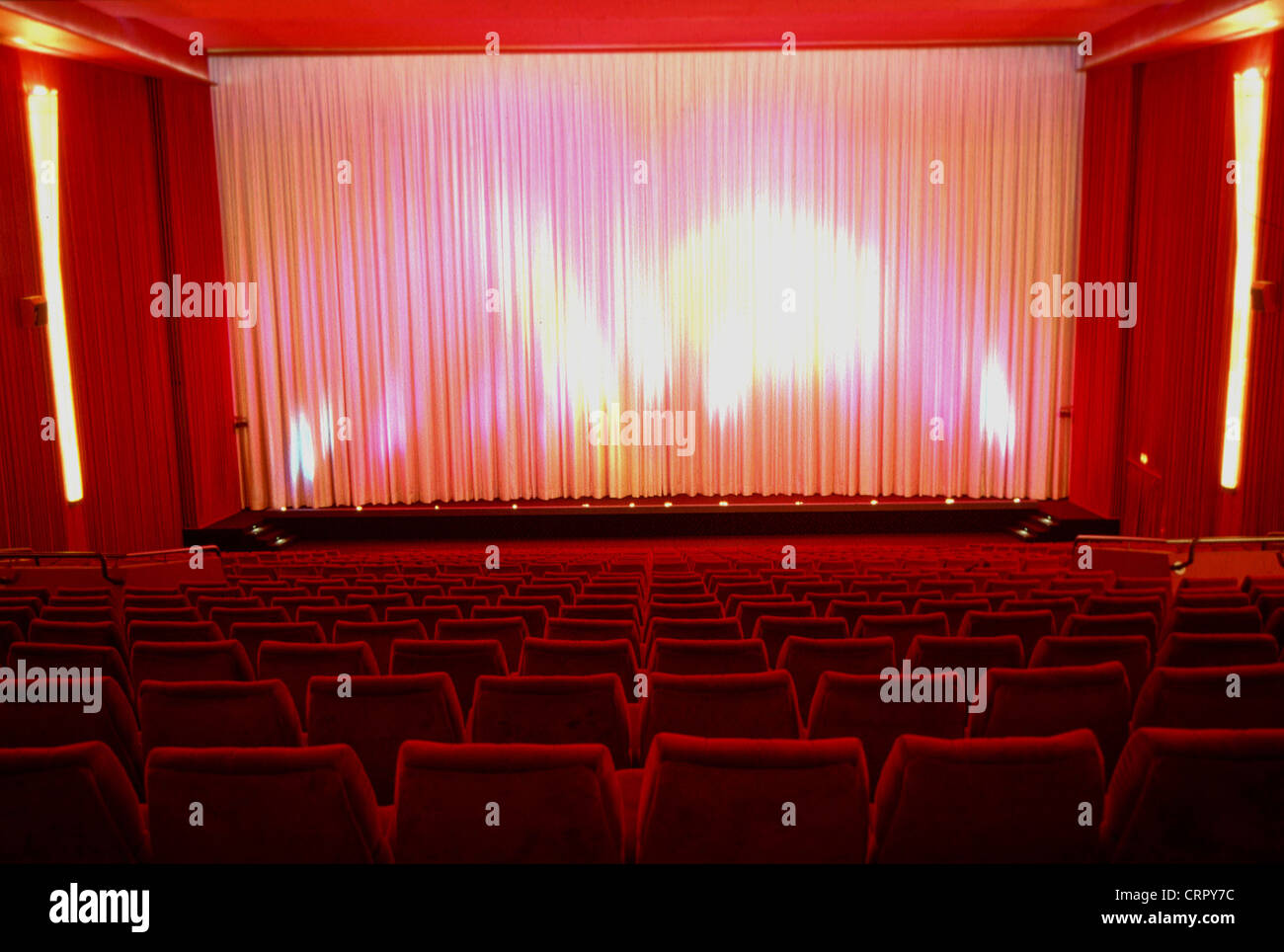 Empty cinema hall Stock Photo - Alamy