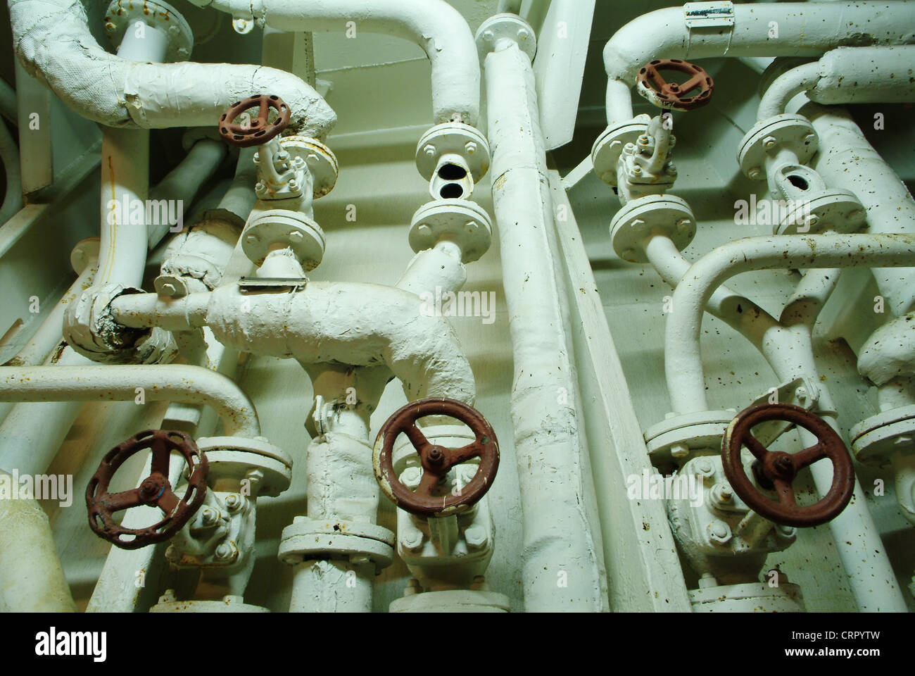 Pipe system in the engine room of the Cap San Diego Stock Photo - Alamy