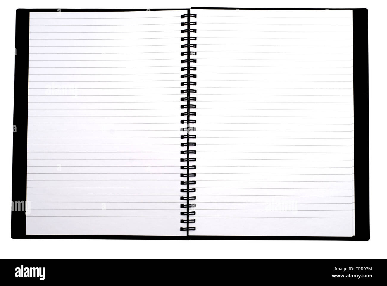 spiral book isolated on white Stock Photo - Alamy