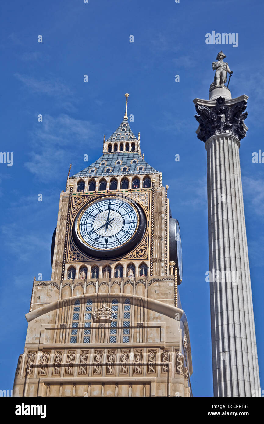 Trafalgar Square Big Ben 2012 High Resolution Stock Photography and ...