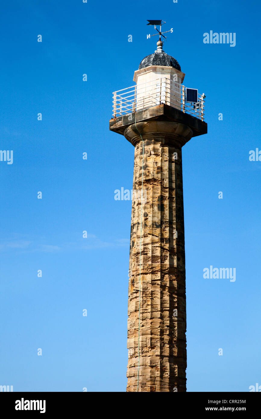 West Pier Lighthouse at Whitby North Yorkshire England Stock Photo - Alamy