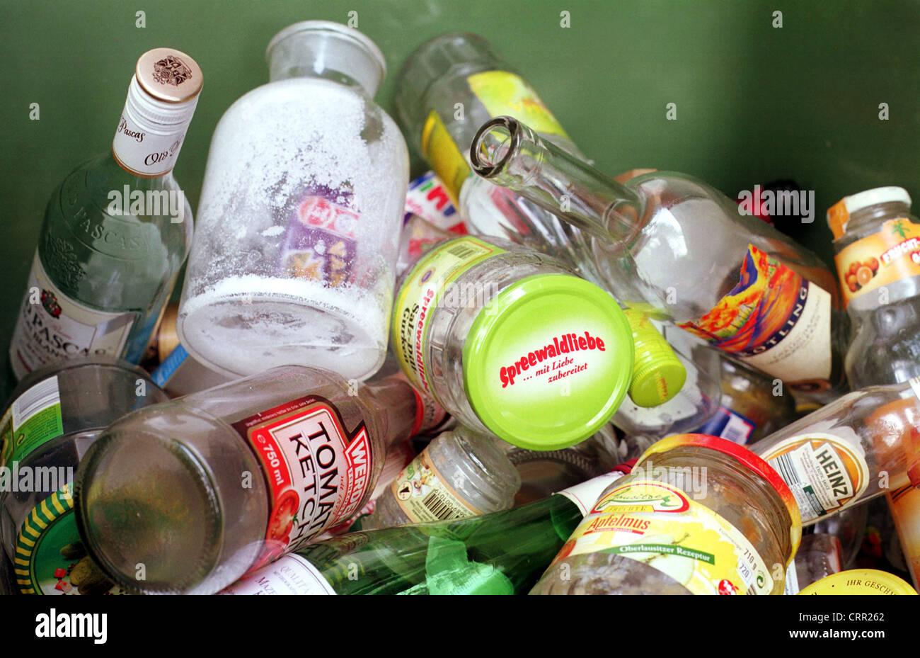 Recycling point reuse glass recycling hi-res stock photography and ...