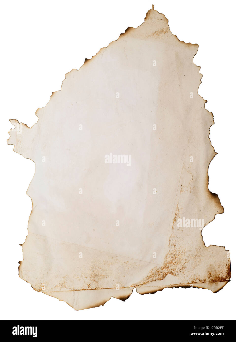 burnt paper isolated on white Stock Photo - Alamy