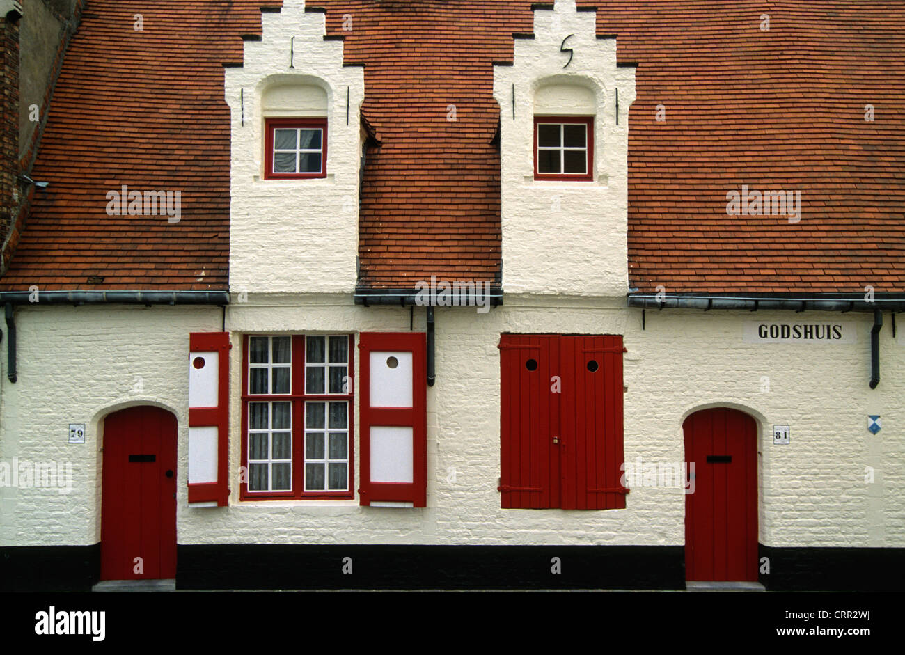 Belgium, Bruges, typical old house, traditional architecture Stock ...