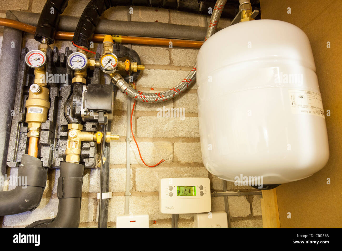 A solar thermal water heating system that delivers hot water from ...