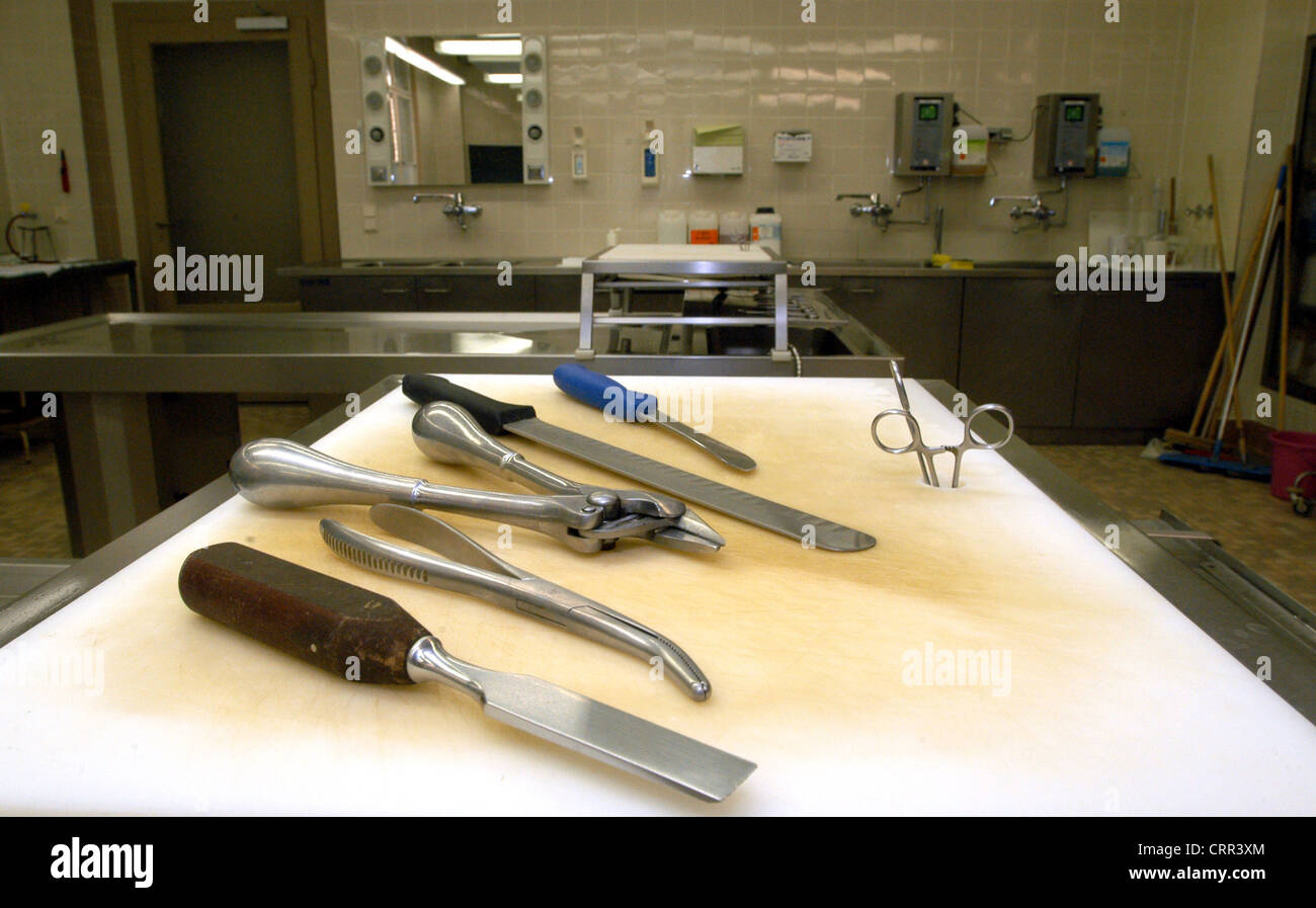 Autopsy room of the Charite Berlin Stock Photo - Alamy