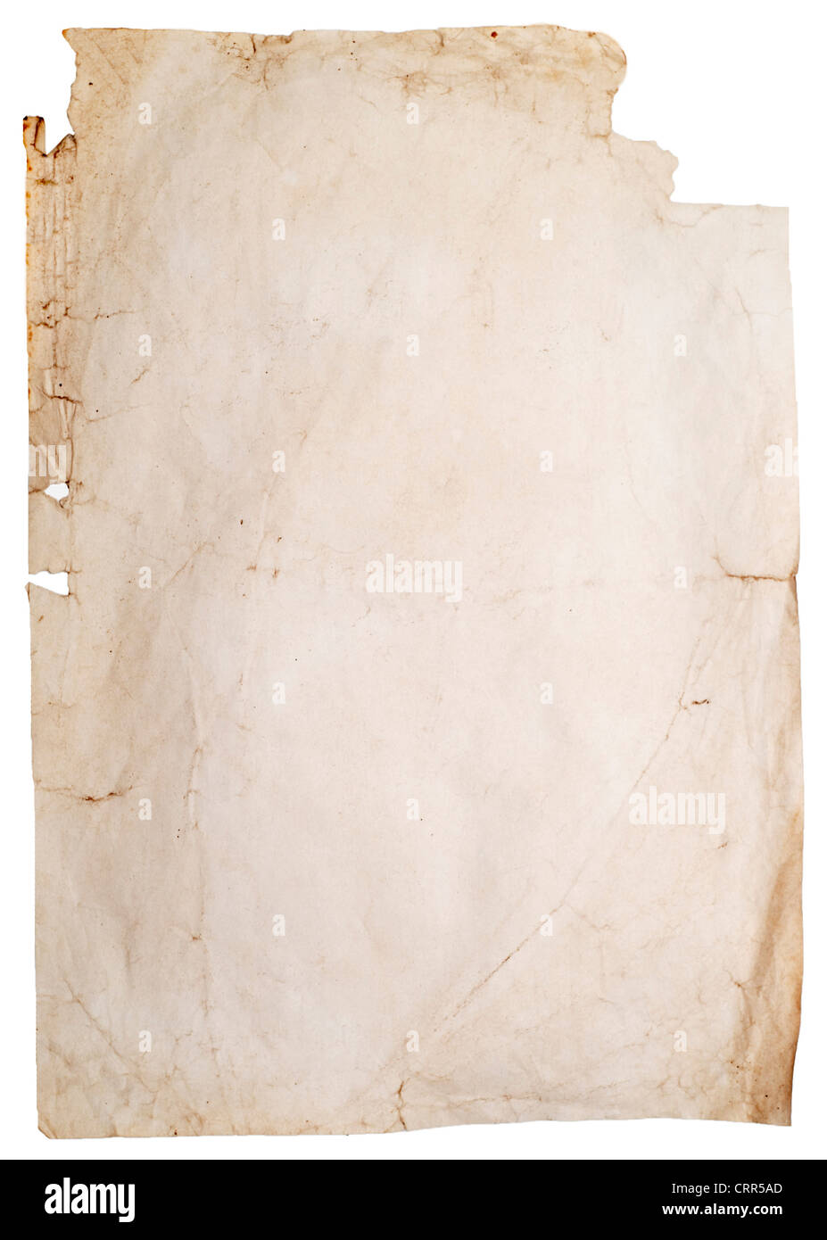 old wrinkled paper great as a background Stock Photo - Alamy