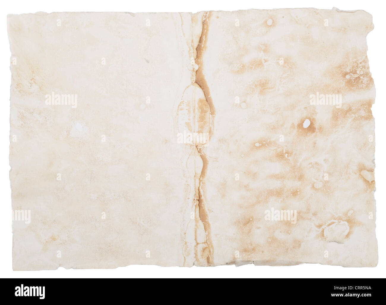 old dirty paper isolated on white Stock Photo - Alamy