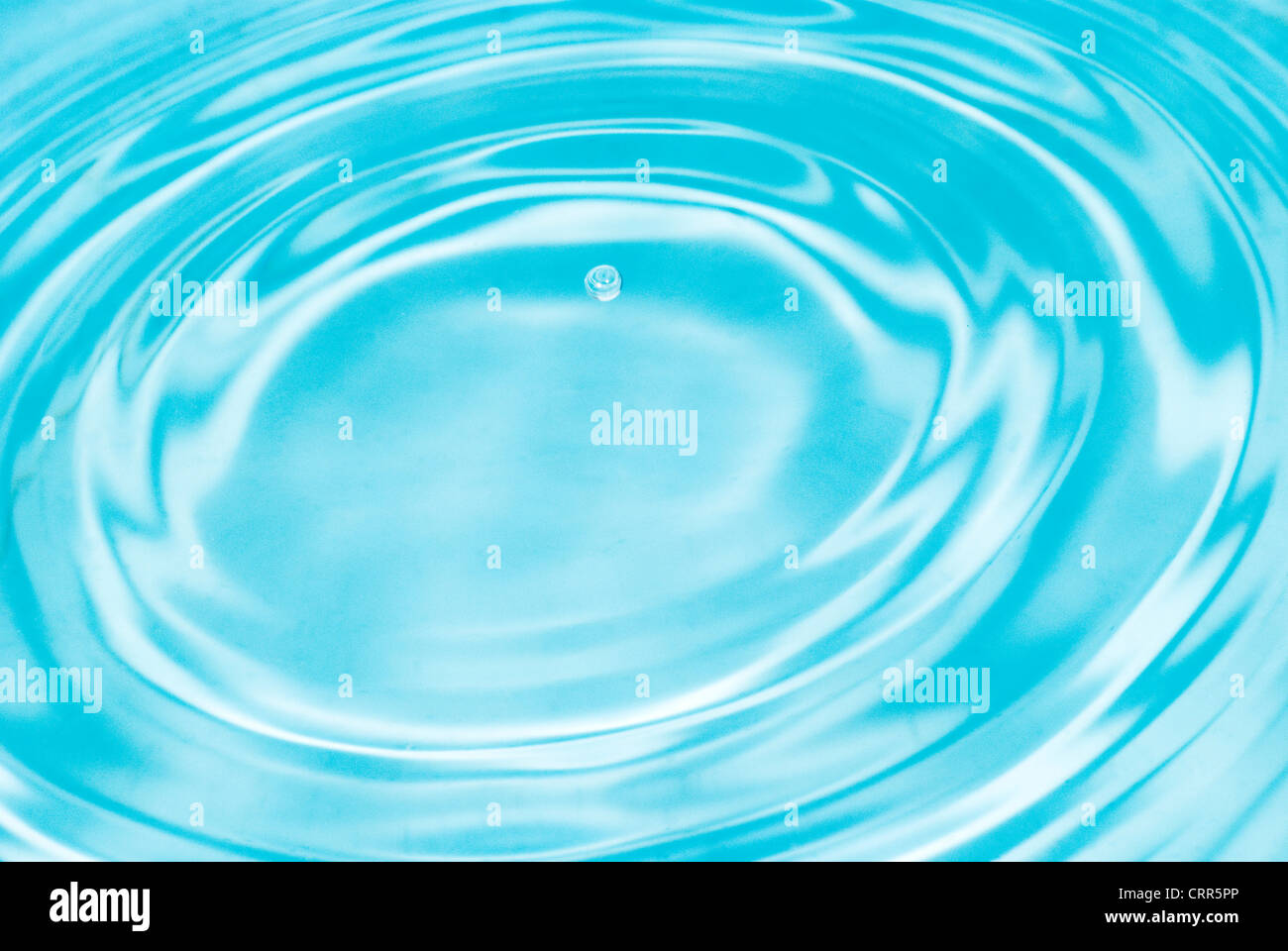 azure water surface and drop Stock Photo - Alamy