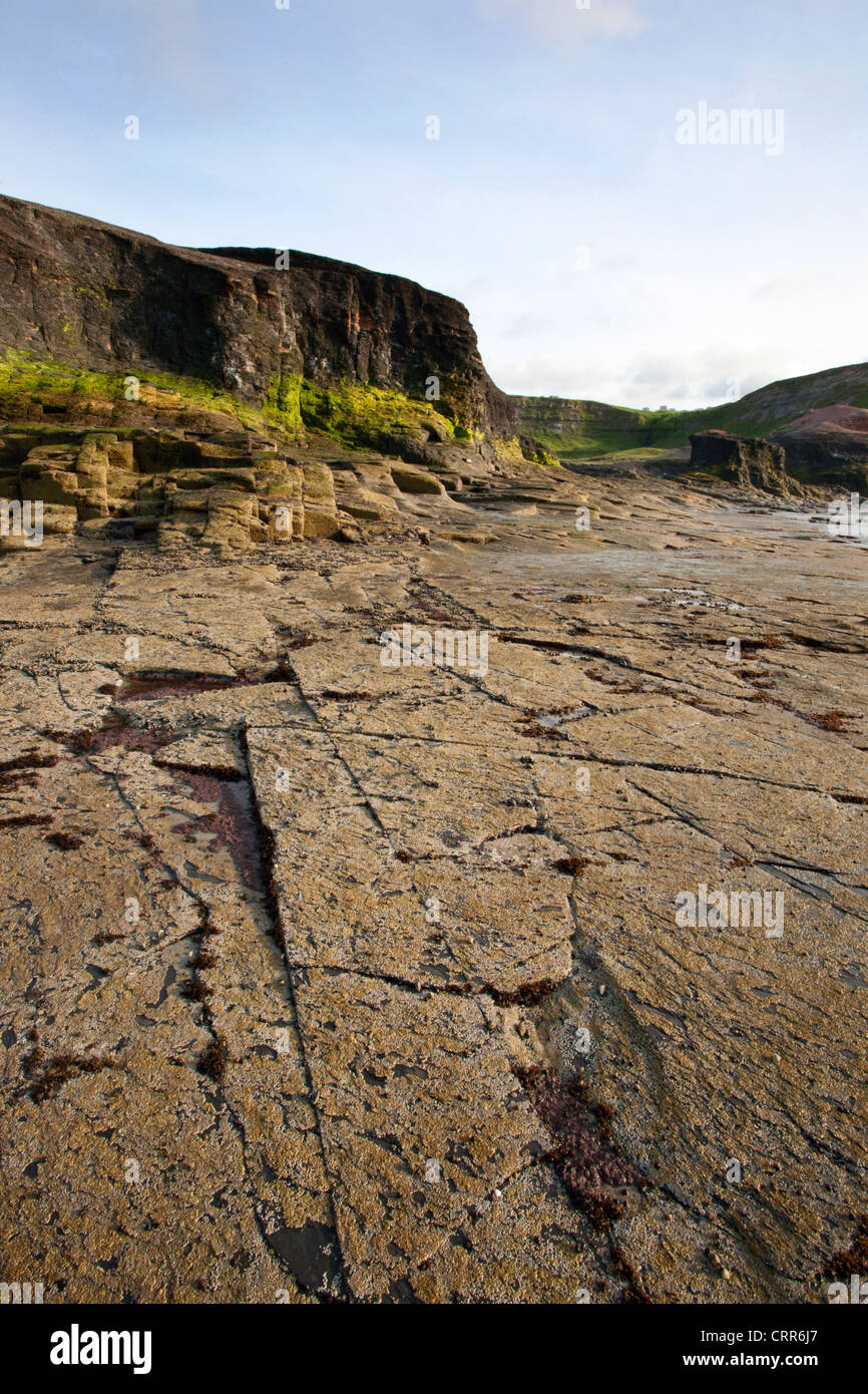 Saltwick Nab in Saltwick Bay near Whitby North Yorkshire England Stock ...