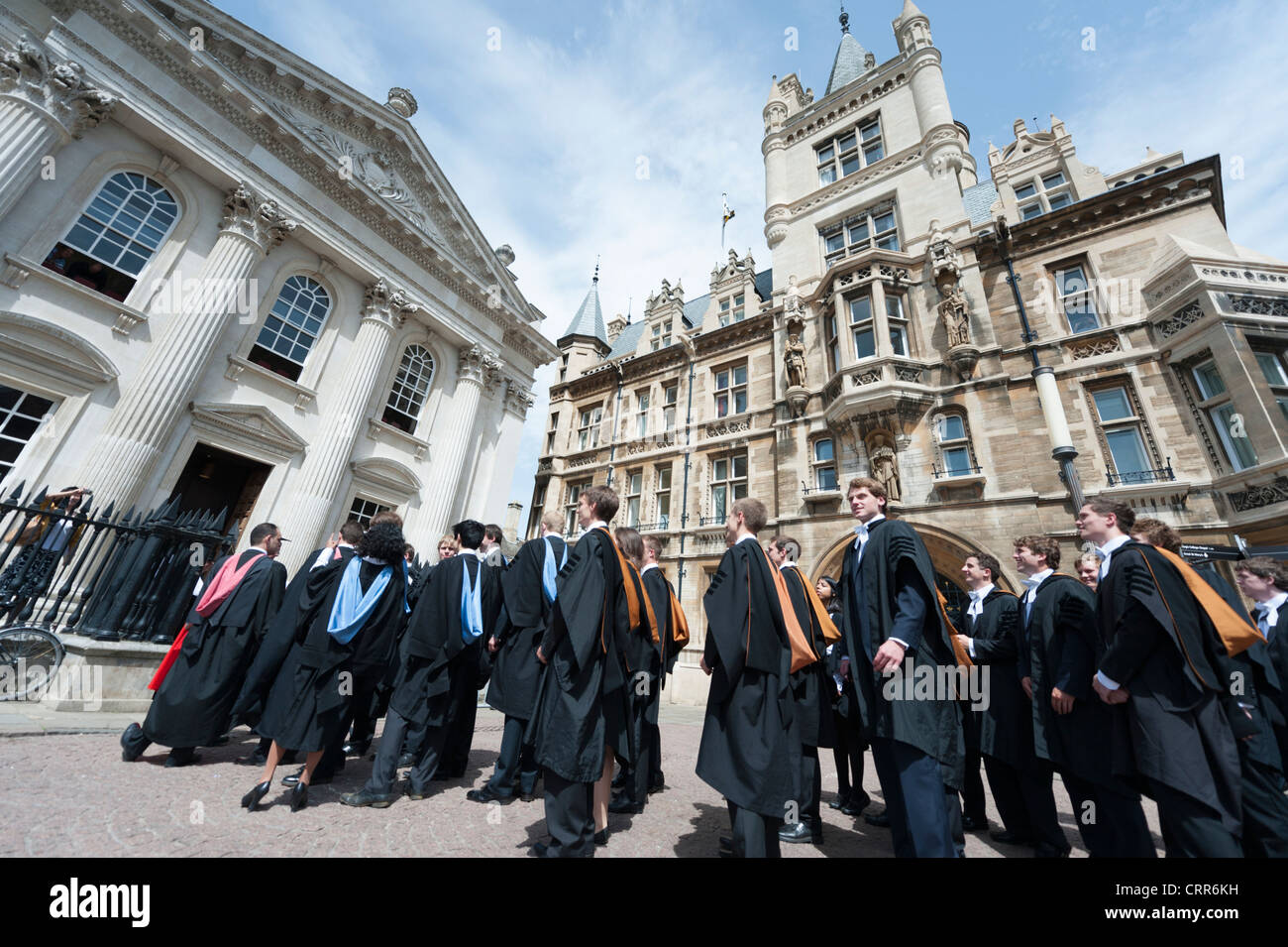 Graduation ceremony students cambridge university hi-res stock ...