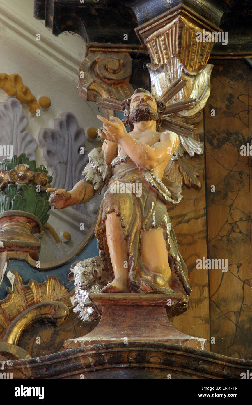 Statue of saint Stock Photo - Alamy