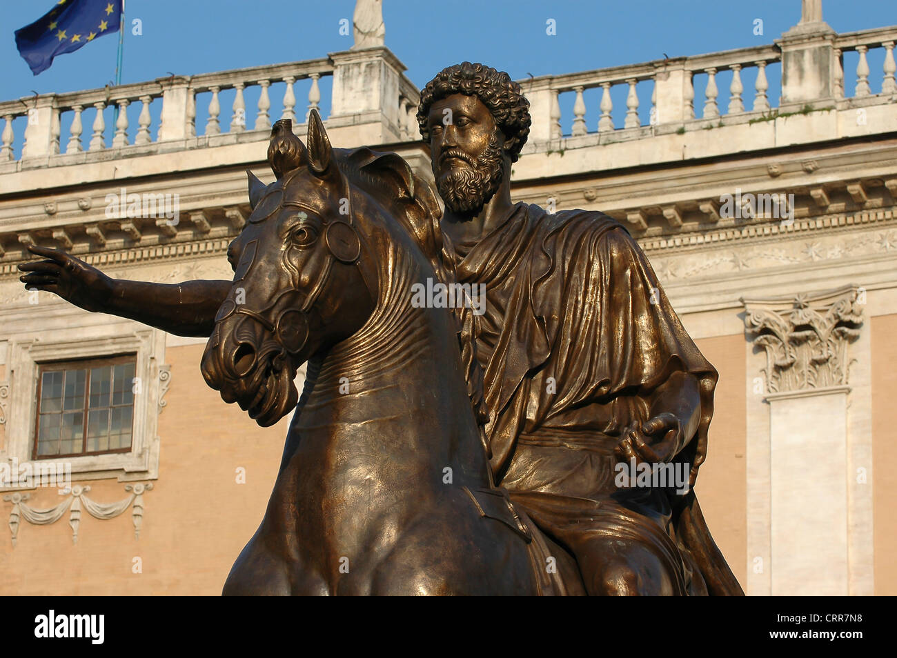 Europe Italy Lazio Latium Rome Piazza del Campidoglio In the centre of ...
