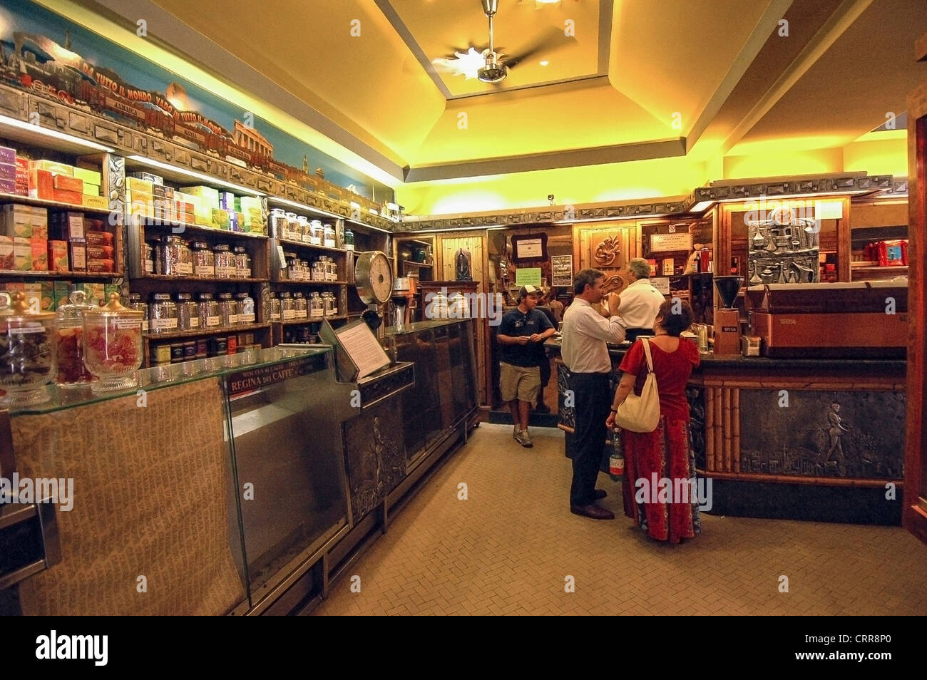 Europe Italy Lazio Latium Rome La Tazza d’Oro a famous coffee shop ...