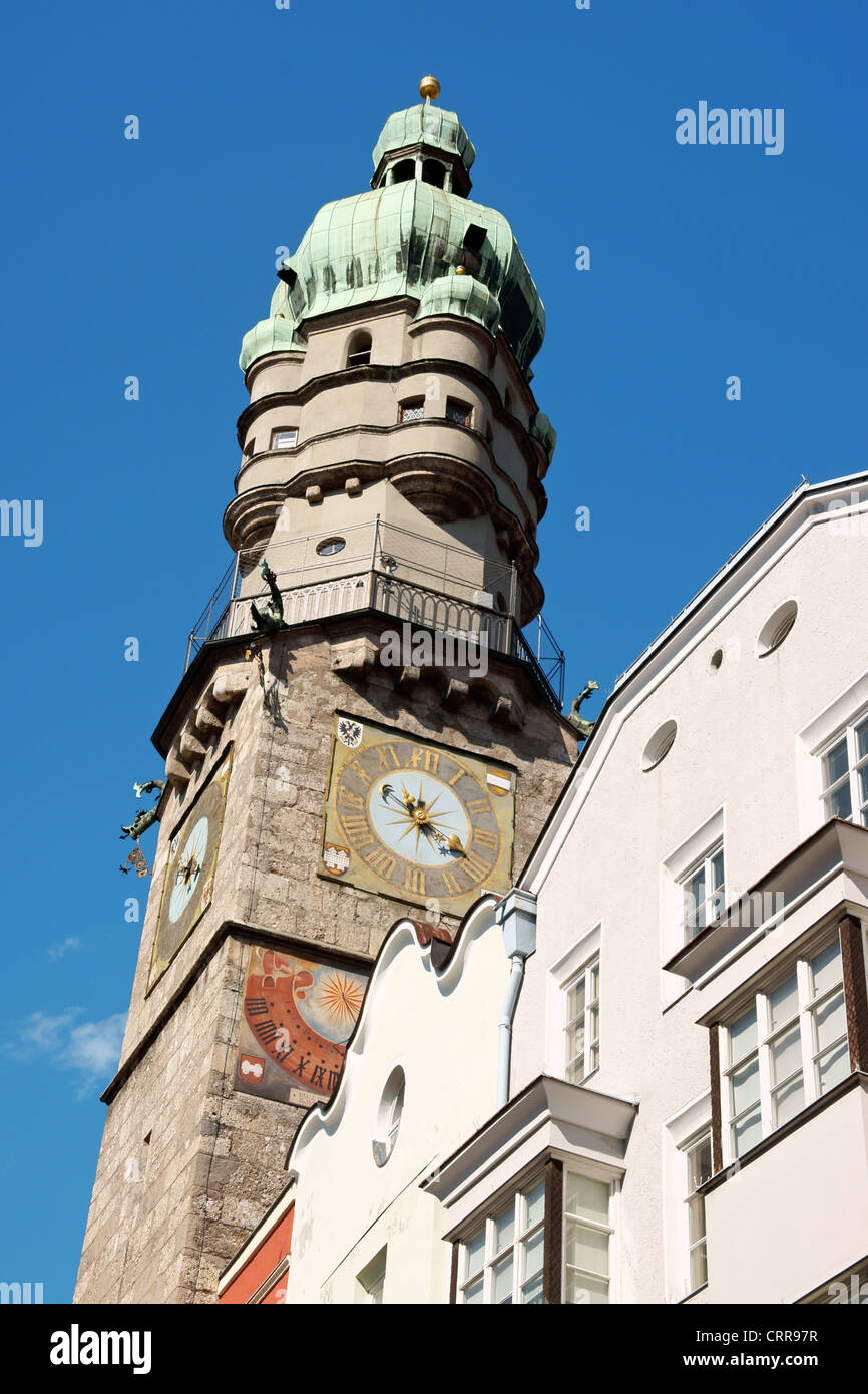 Innsbruck clock tower hi-res stock photography and images - Alamy