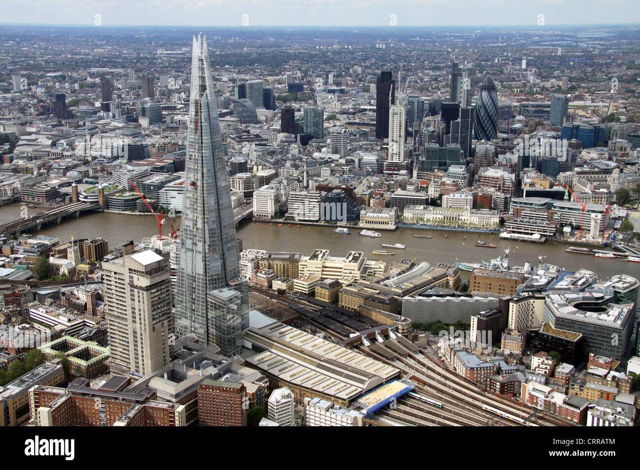 Aerial panorama london shard hi-res stock photography and images - Alamy