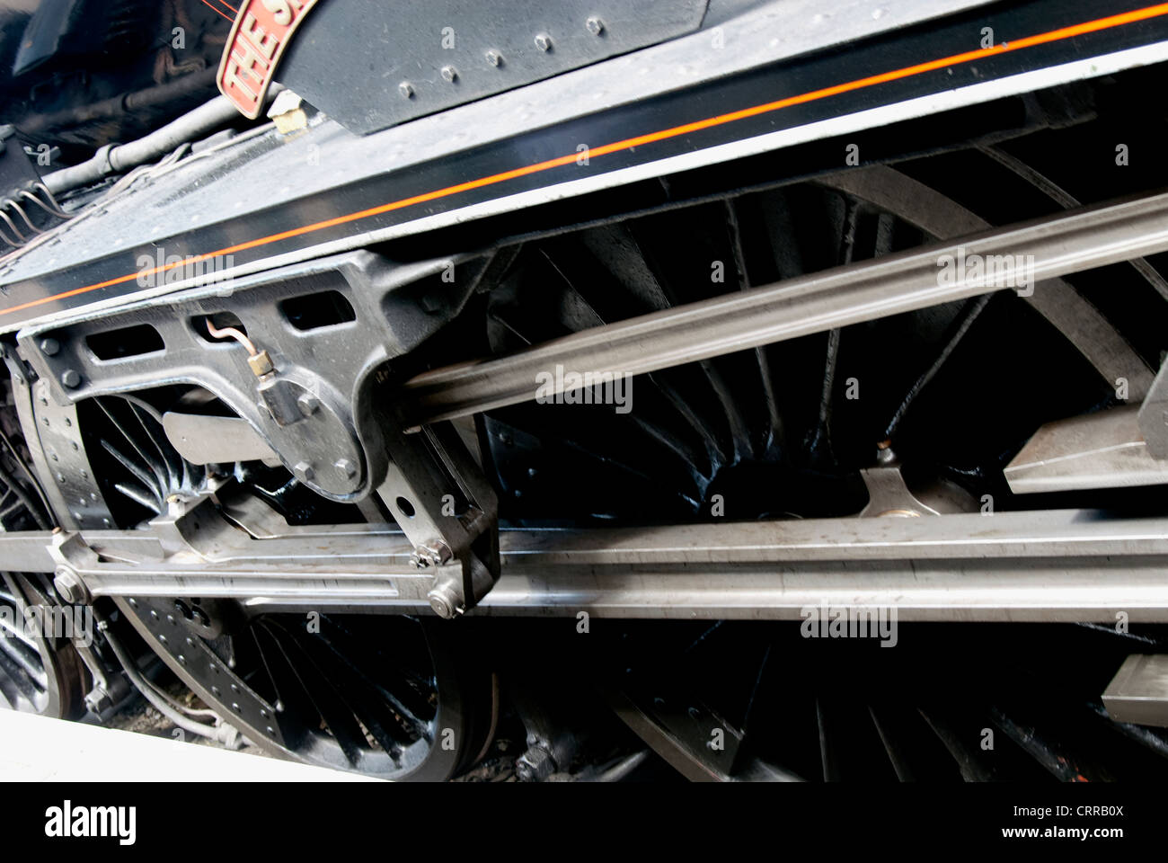 Close up of the wheels of a steam train in Scotland Stock Photo - Alamy