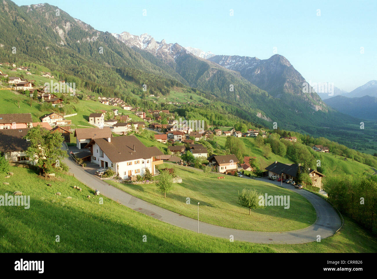 Alpine scenery in the Principality of Liechtenstein Stock Photo - Alamy
