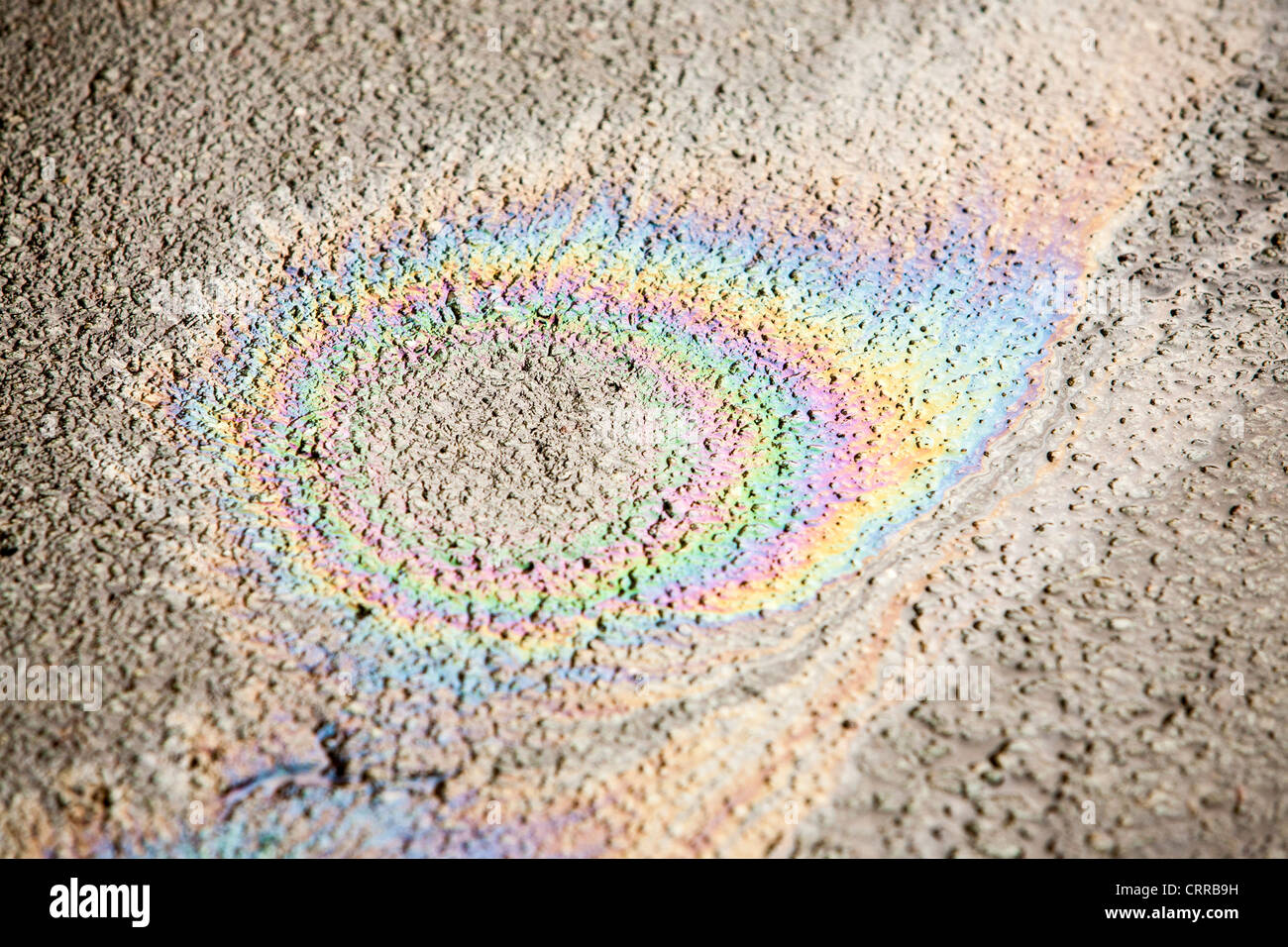 oil on a road Stock Photo - Alamy