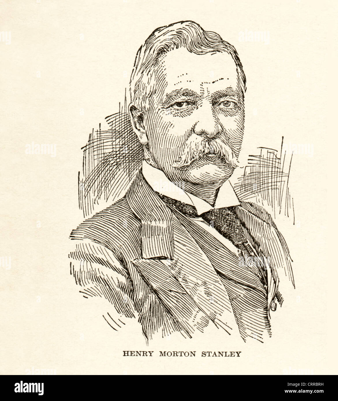 Vintage engraving, Sir Henry Morton Stanley, born John Rowlands (28 ...