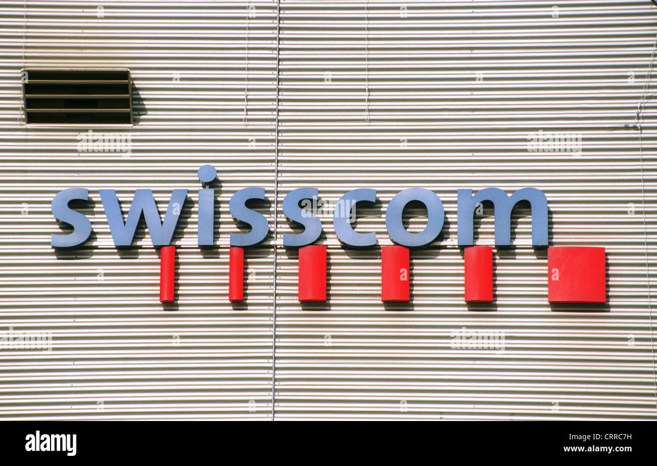 Logo Swisscom in Basel Stock Photo - Alamy
