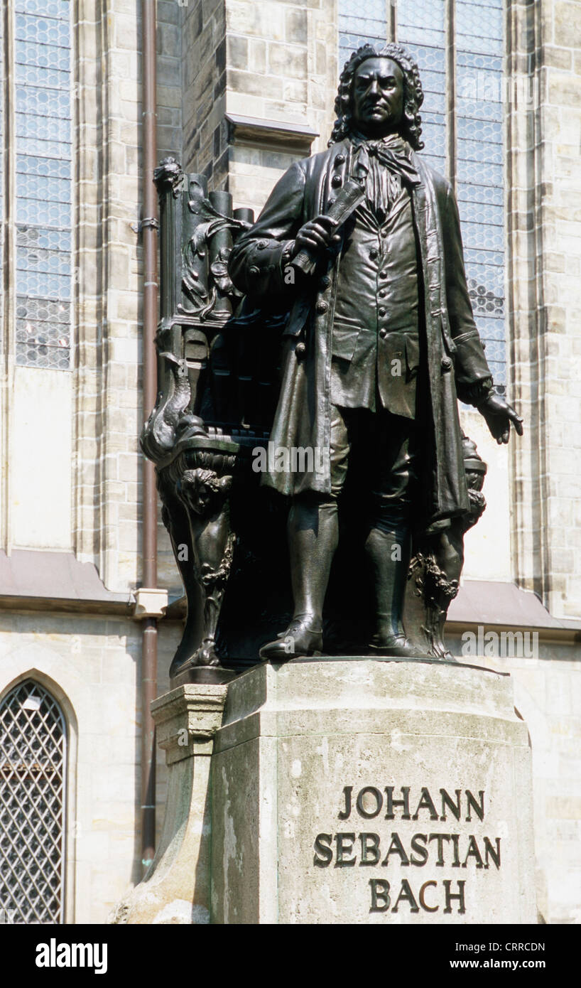 Germany, Saxony, Leipzig, Johann Sebastian Bach statue Stock Photo - Alamy