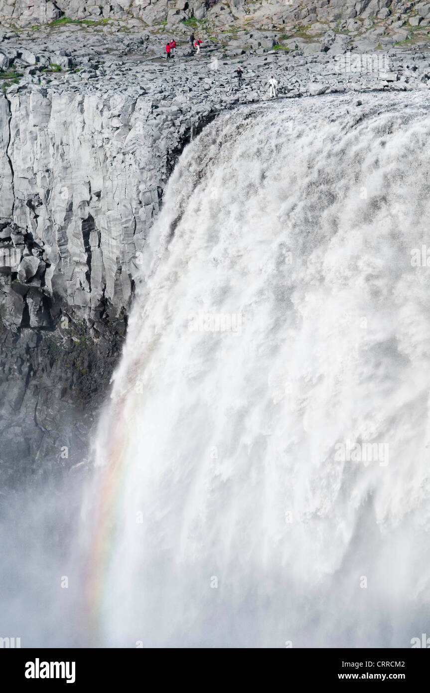 Dettifoss in Iceland, the most powerfull waterfall in Europe, known ...