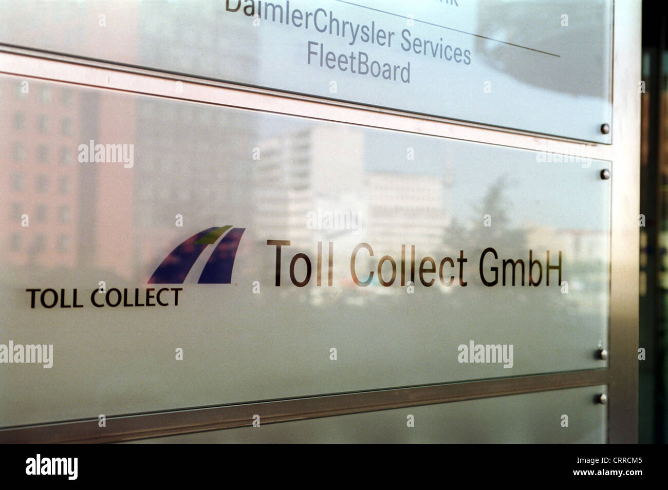 Company sign of Toll Collect Stock Photo - Alamy