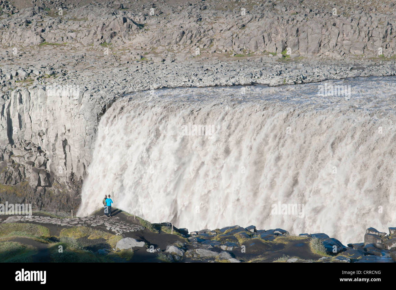 Dettifoss in Iceland, the most powerfull waterfall in Europe, known ...