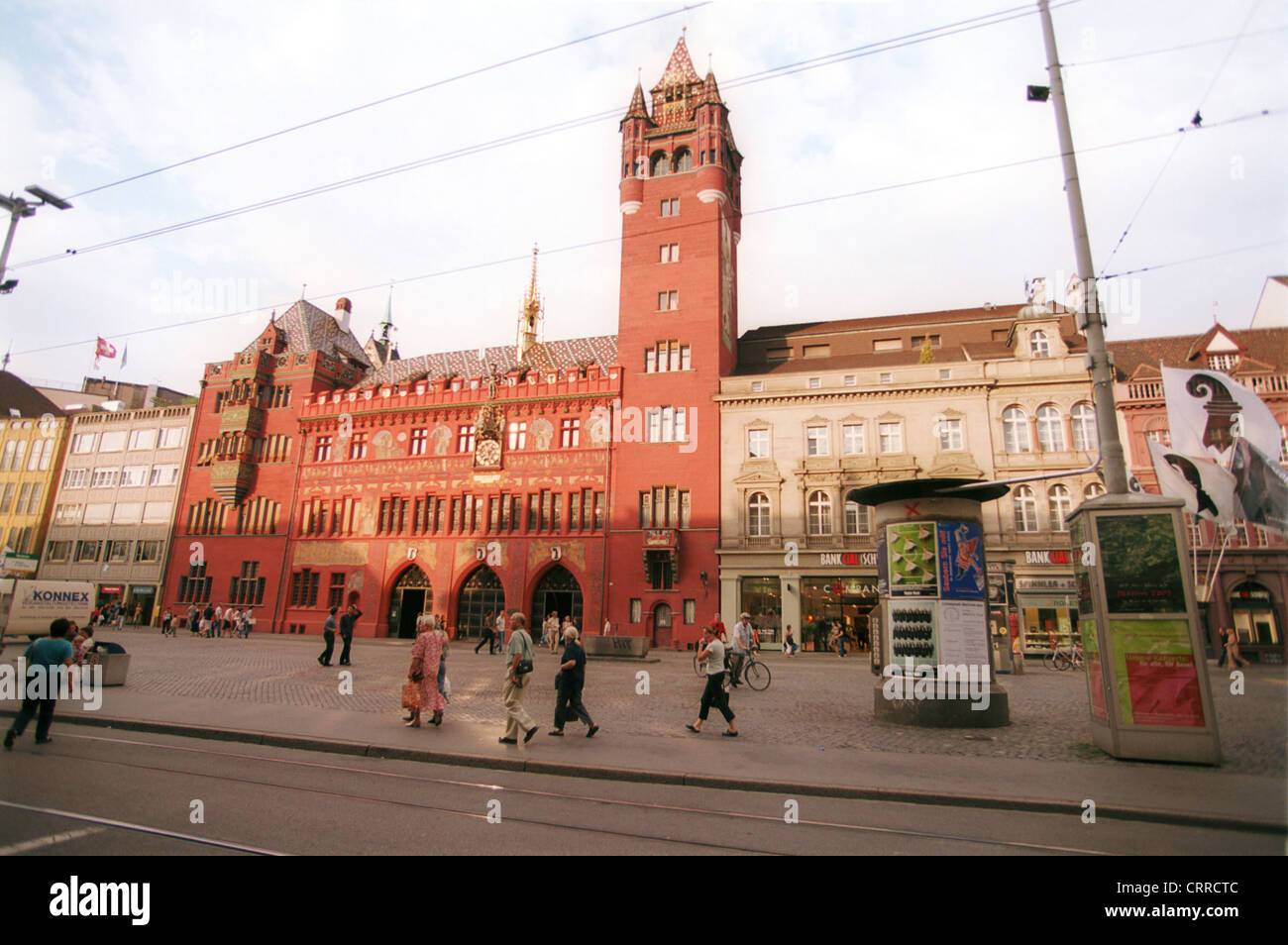 The town hall on the market square in Basel Stock Photo - Alamy