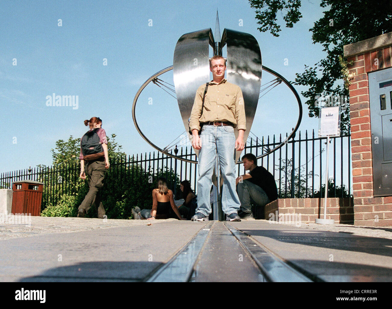 The prime meridian at the Observatory, Greenwich Stock Photo - Alamy